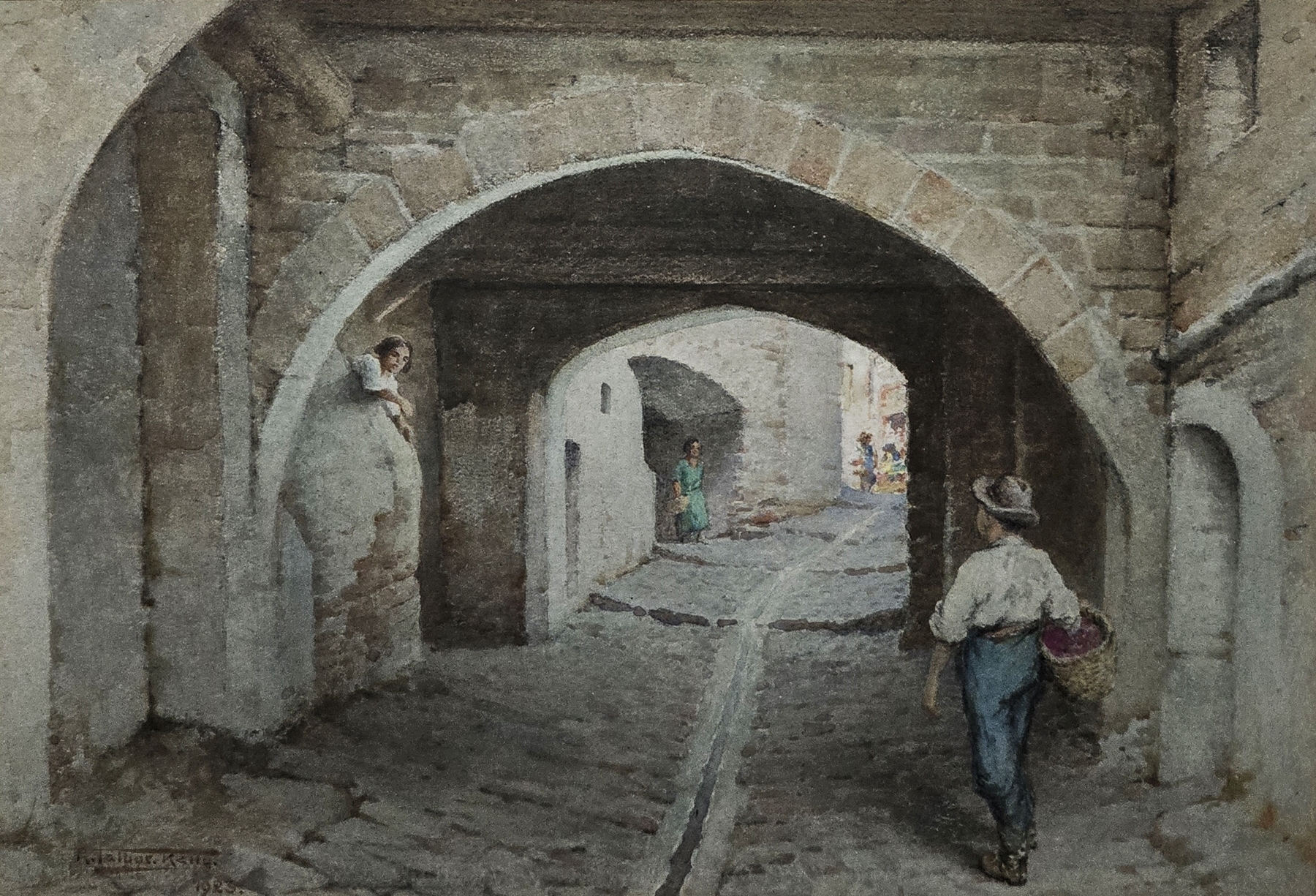 Robert George Talbot Kelly | 'Old Street in Bormes (1923) | MutualArt