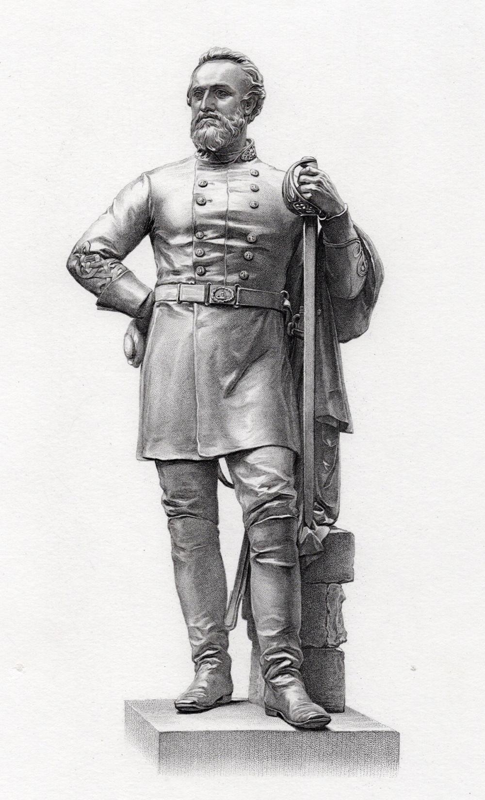 John Henry Foley | John Henry FOLEY 1800s Engraving General Stonewall ...