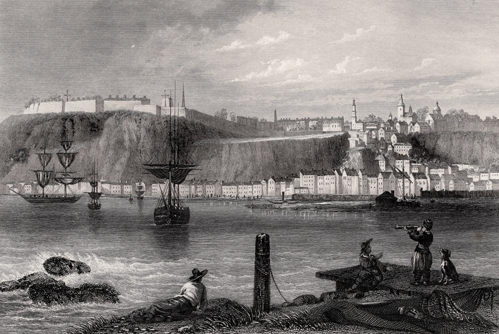 J. Schroeder | J Schroeder 1800s Original Engraving The Port of Quebec ...