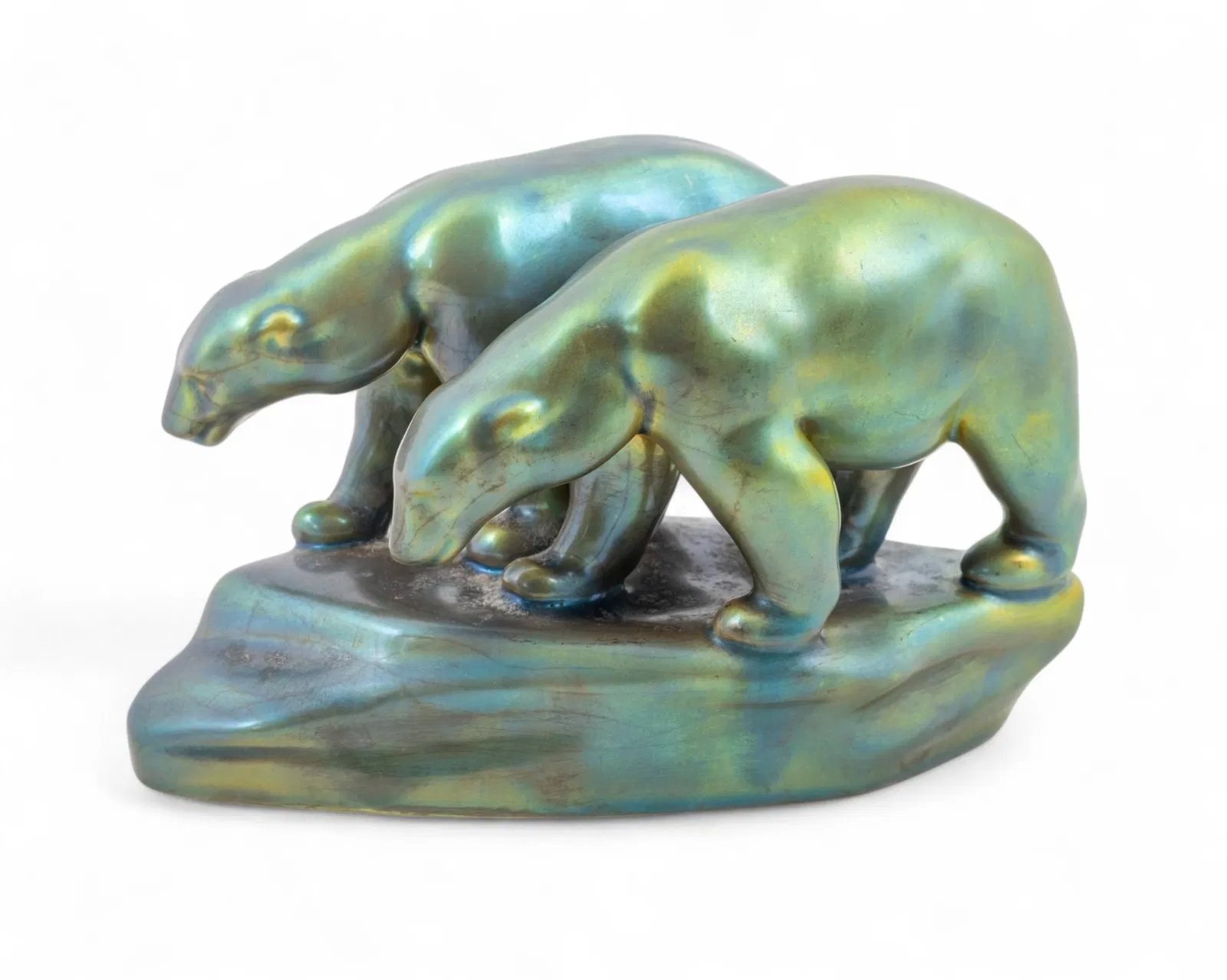 Mihaly K. Nagy | Polar Bears Sculpture | MutualArt