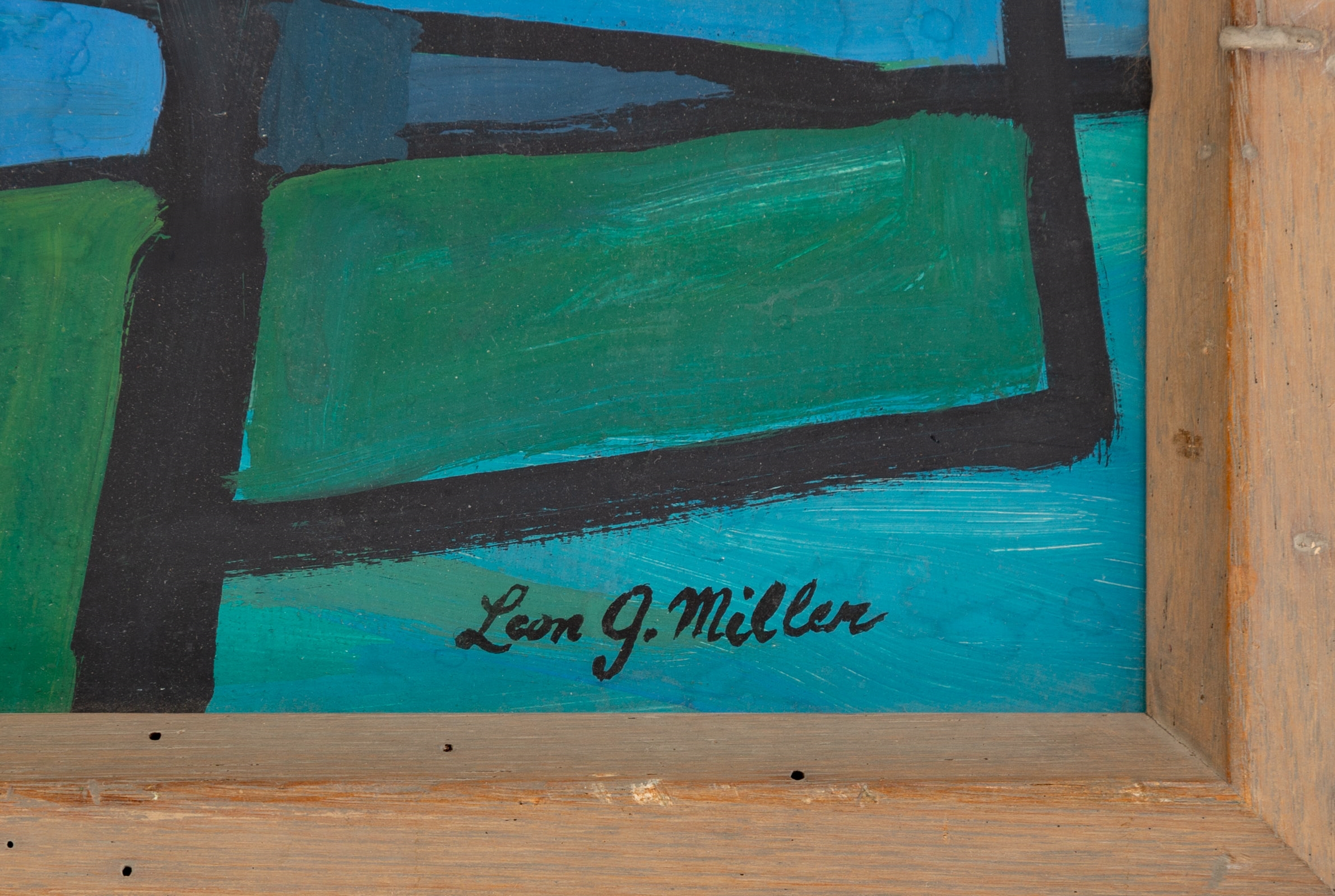 Leon Gordon Miller | Two Stained Glass Paintings | MutualArt