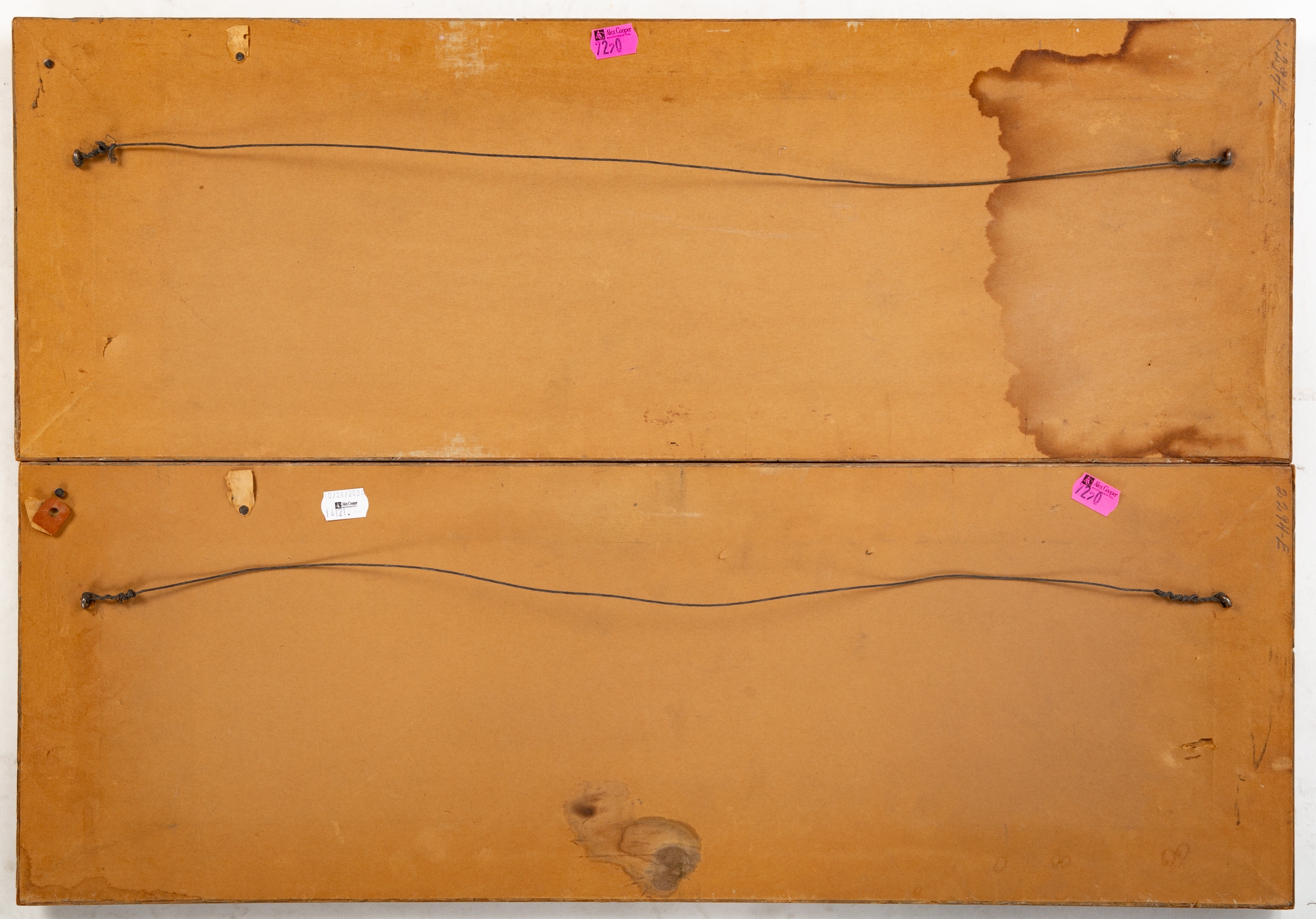 Leon Gordon Miller | Two Stained Glass Paintings | MutualArt