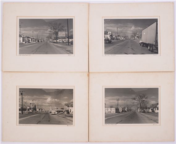 Nicholas Dean | MOUNTED GELATIN SILVER PRINTS OF ROUTE 1, BRUNSWICK ...