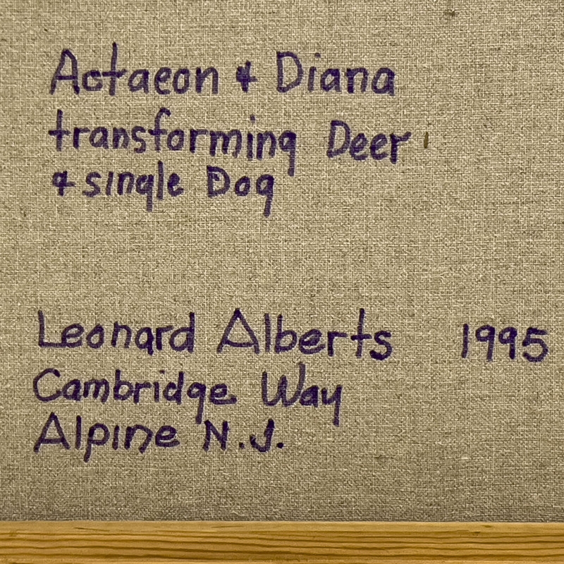 Leonard Alberts | Actaeon and Diana Transforming Single Dog (1995 ...
