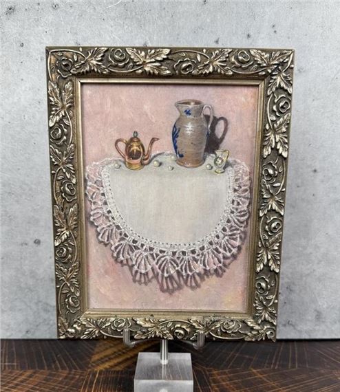 Jean Forney | Jean Forney Still Life Painting of Pitchers | MutualArt