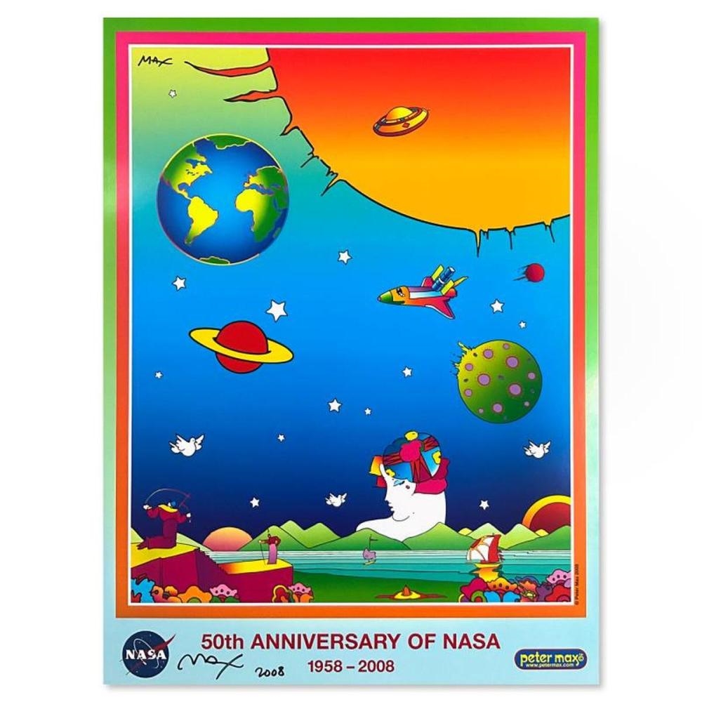 Peter Max | NASA 50th Anniversary | MutualArt