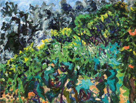 Carlo Levi | The vegetable garden in front of the house (1960) | MutualArt