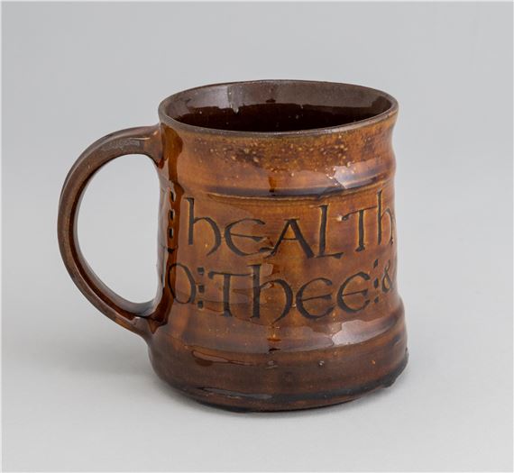 Michael Cardew | a pottery slipware tankard with an ode to health and ...