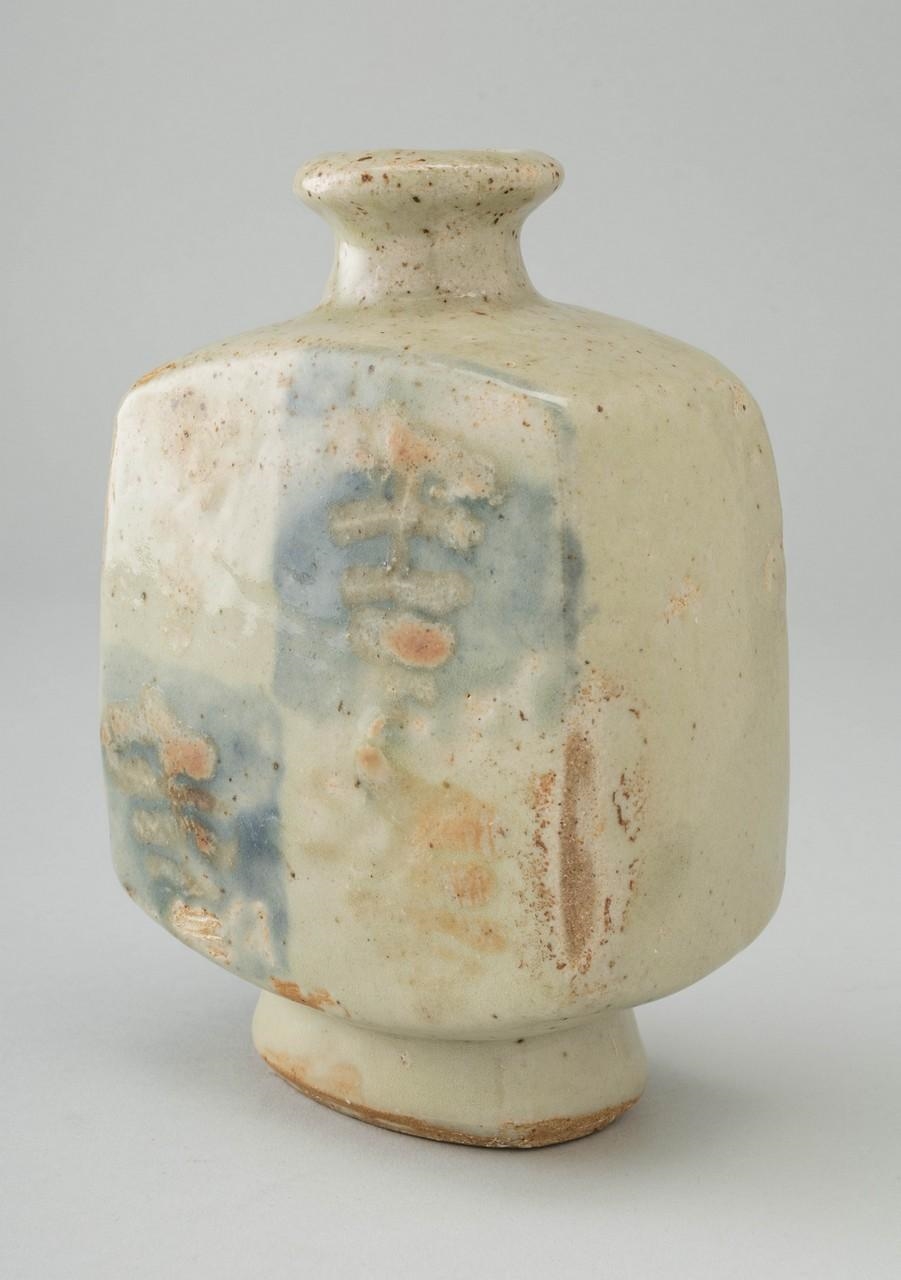 Bernard Howell Leach | a stoneware pottery bottle vase, the grey glazed ...