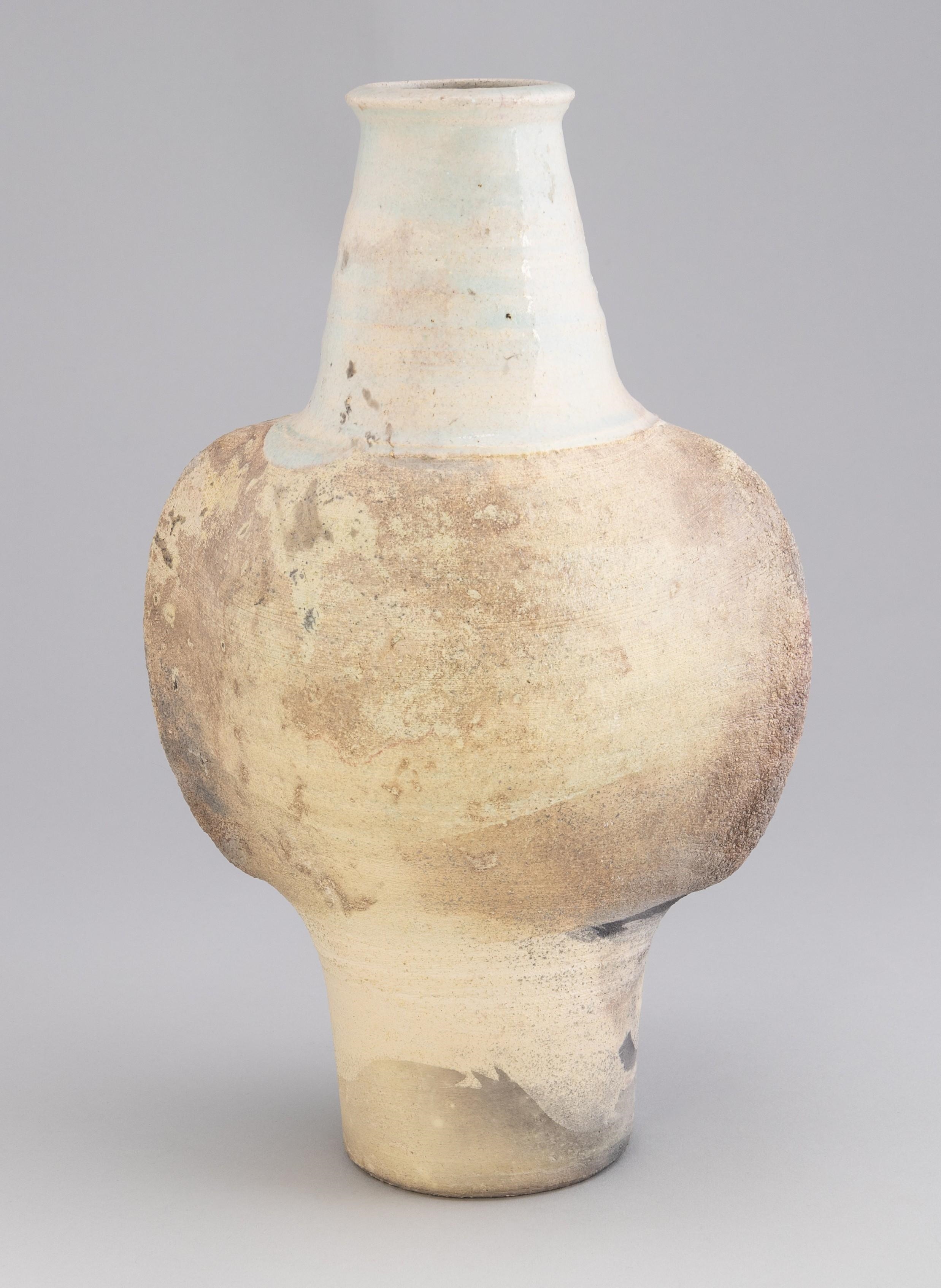 Leonhard Epp | a light grey flint and light green partially glazed ...