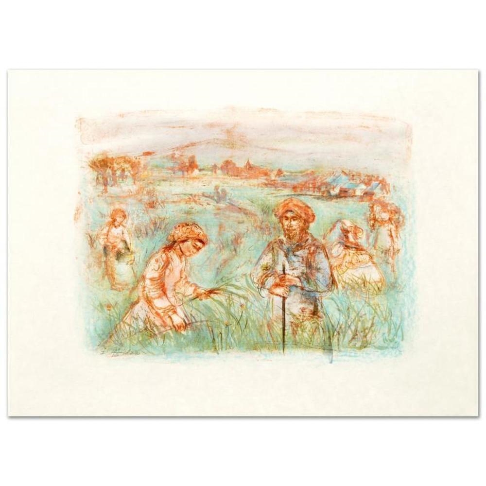 Edna Hibel | Fields Near Chartres Limited Edition Lithograph by Edna ...