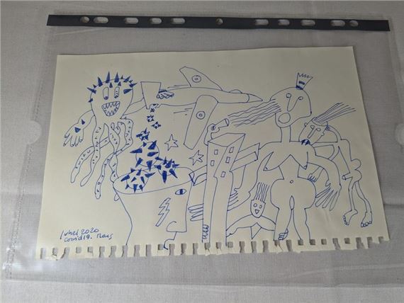 Jean-Luc Juhel | Personnages et avion (2020) | MutualArt