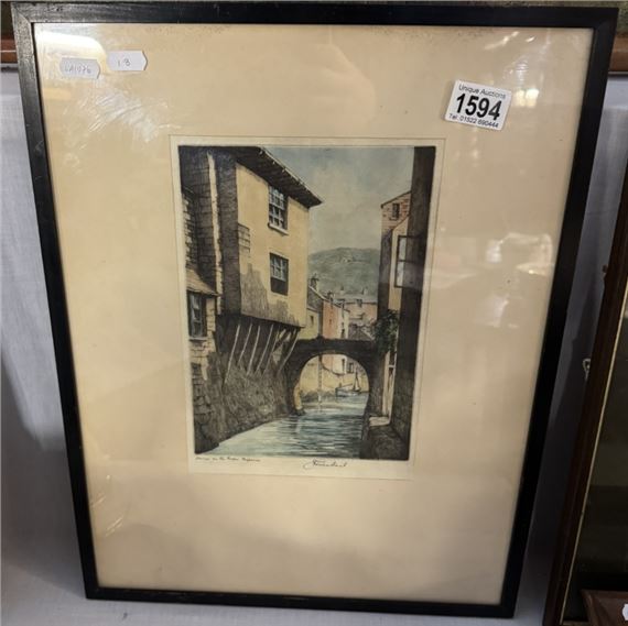 J. Lewis Stant | A John Lewis Stant Coloured artists proof etching ...
