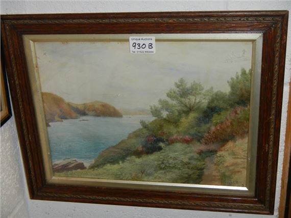 J. Leach | A coastal scene oil painting signed J Leach 1923 (1923 ...