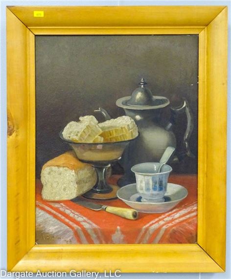 August Palmer | AUGUST PALMER 1884 OIL ON BOARD TABLESCAPE (2025 ...