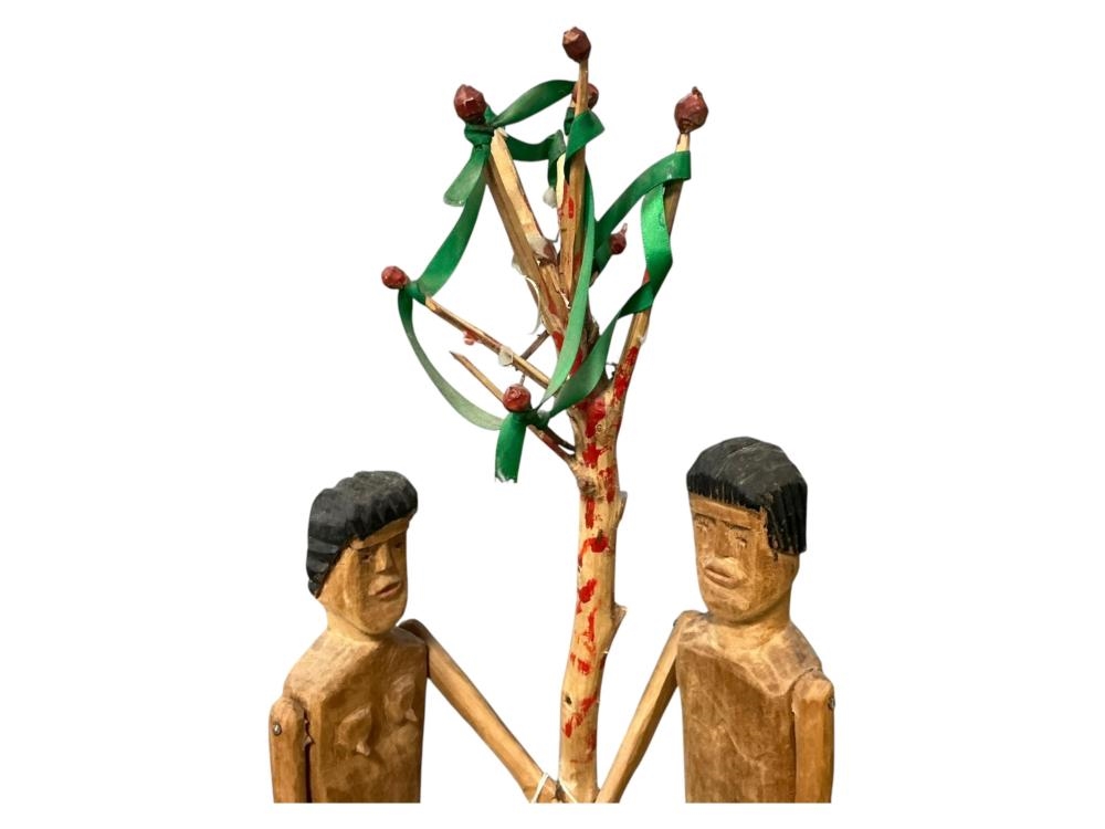 Carl McKenzie | Adam and Eve Folk Art by Carl Mckenzie | MutualArt