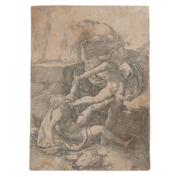 Lucas Van Leyden | Cain Killing Abel (1529) | MutualArt