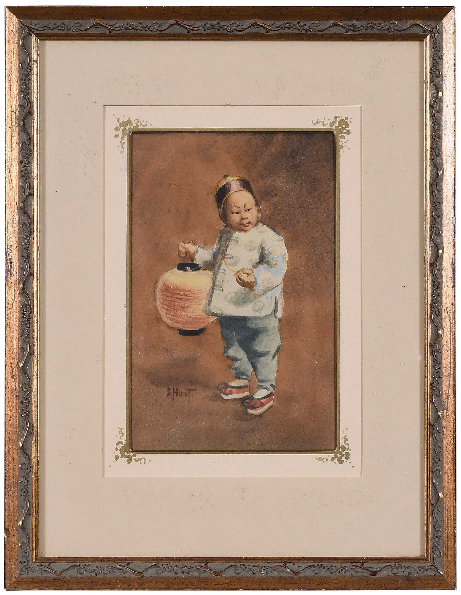 Esther Anna Hunt | Chinese Girl with Lantern | MutualArt