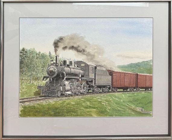 Cameron King | CPR Steam Locomotive, Branch Line 422 (1981) | MutualArt