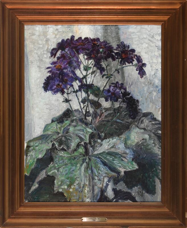 Harald Moltke | Still life with flower (1916) | MutualArt