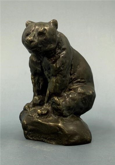 Philip R. Goodwin | Philip R Goodwin Seated Bear Bronze | MutualArt