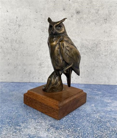 Chester Comstock | Chester Comstock Great Horned Owl Bronze (1964 ...