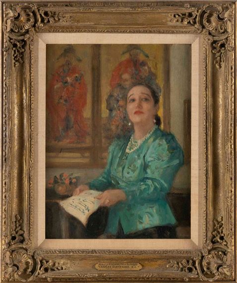 Charles Hoffbauer | Portrait of Marguerite D'Alvarez | MutualArt