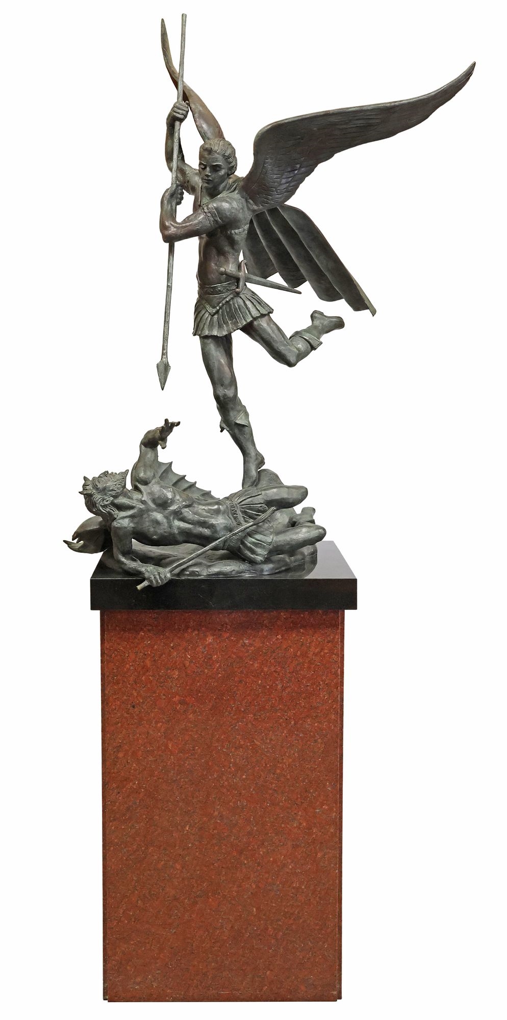 Charles Umlauf | Saint Michael and Lucifer (1985) | MutualArt