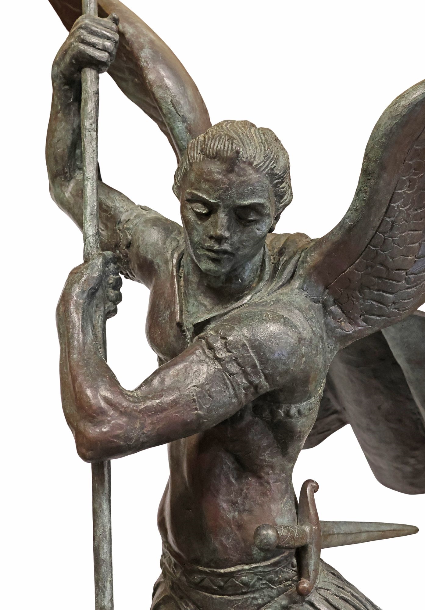 Charles Umlauf | Saint Michael and Lucifer (1985) | MutualArt