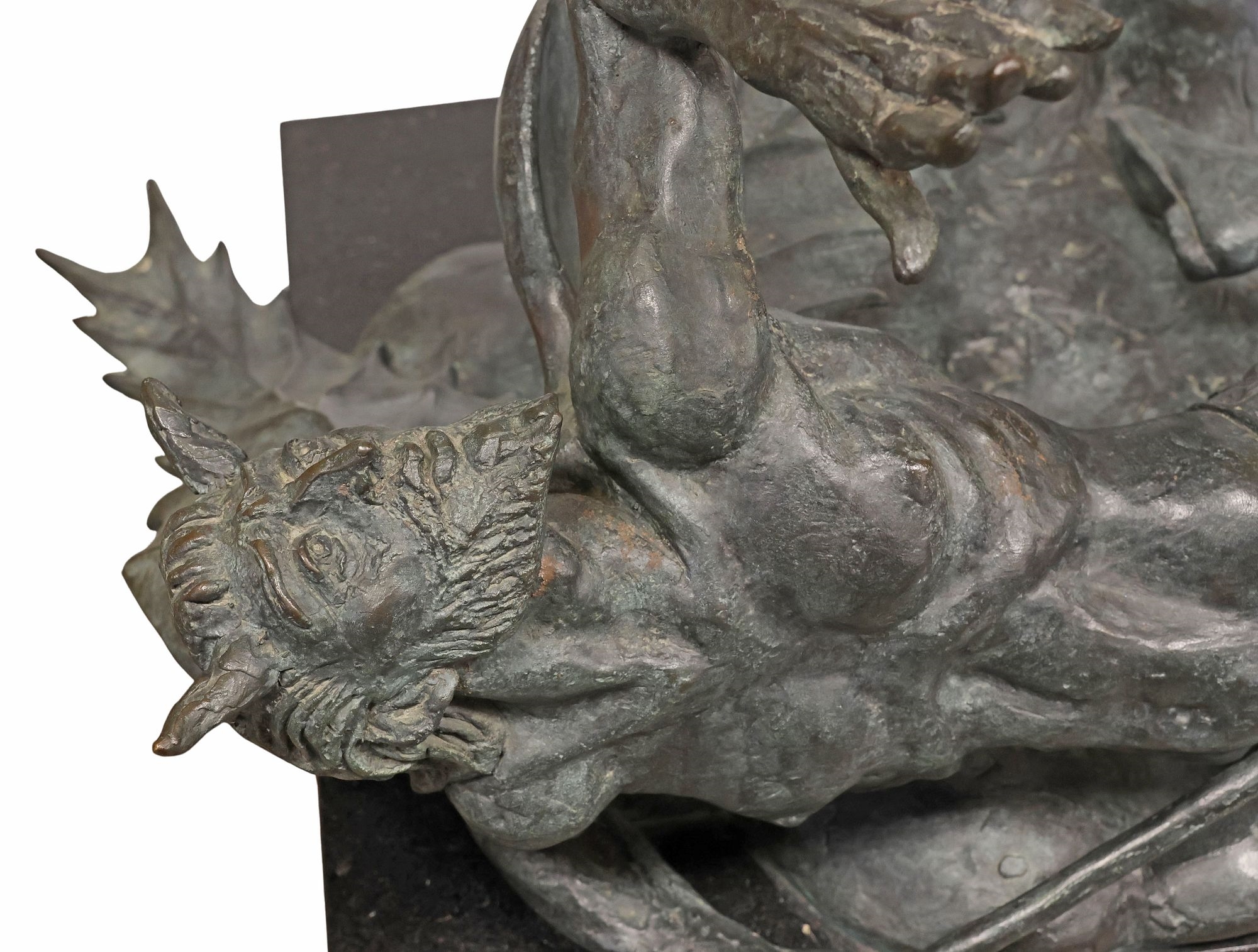 Charles Umlauf | Saint Michael and Lucifer (1985) | MutualArt