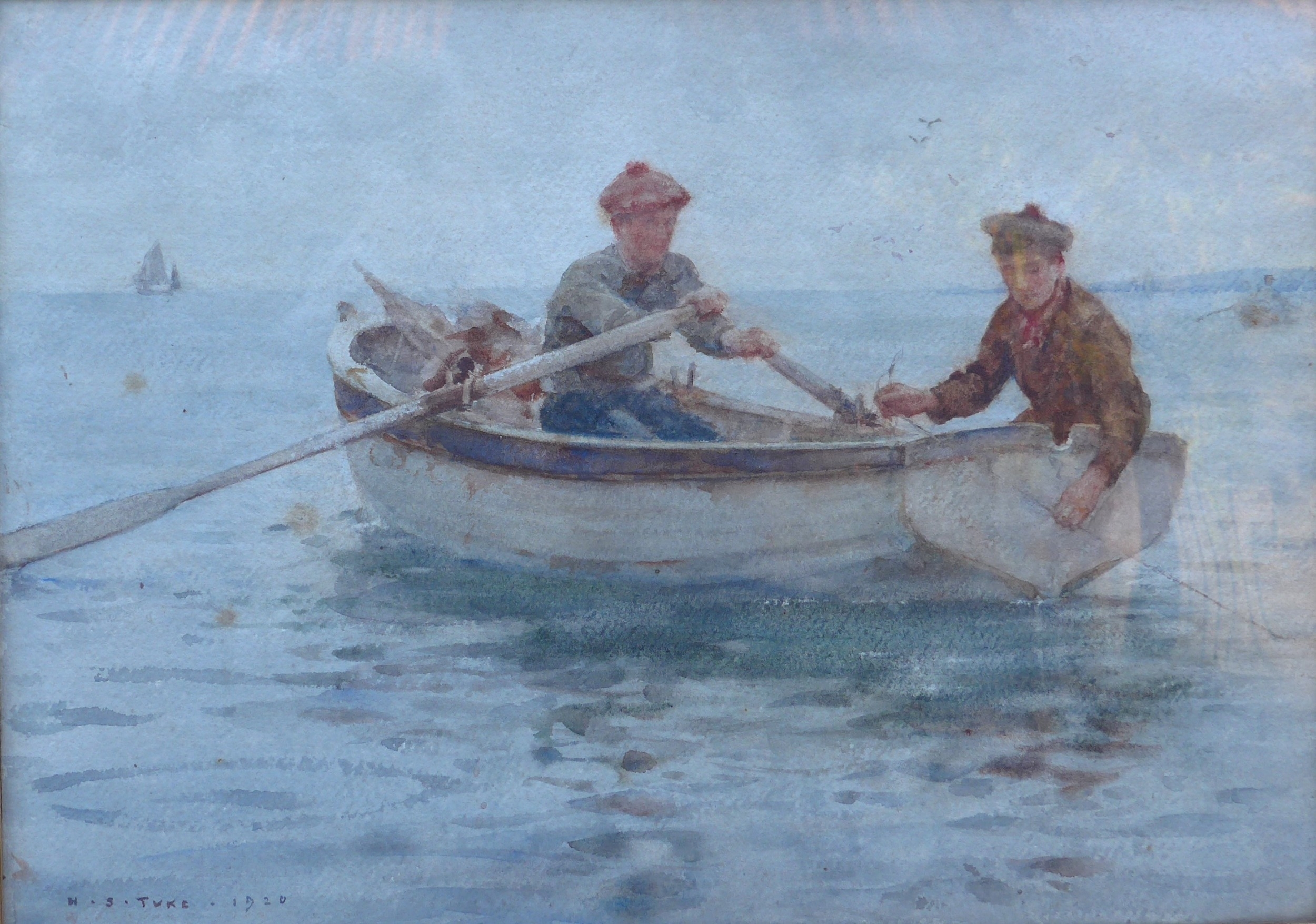 Henry Scott Tuke | Whiffing for Pollack (1920) | MutualArt