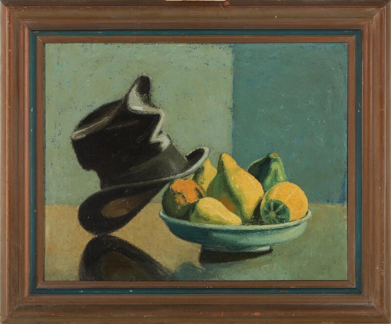 Carl Becker | Still life with fruits and a hat | MutualArt