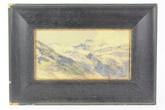 Edward Theodore Compton | A high mountains landscape (1916) | MutualArt