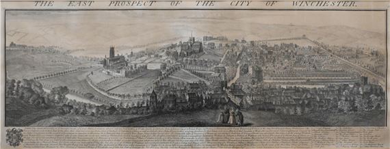 Samuel Buck | The East Prospect of the City of Winchester | MutualArt