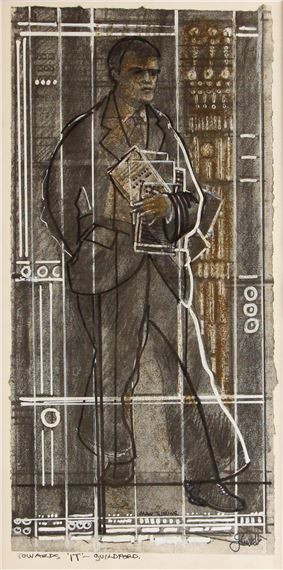 John W. Mills | Portrait of Alan Turing, | MutualArt