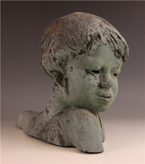 John W. Mills | young girl facing dexter | MutualArt
