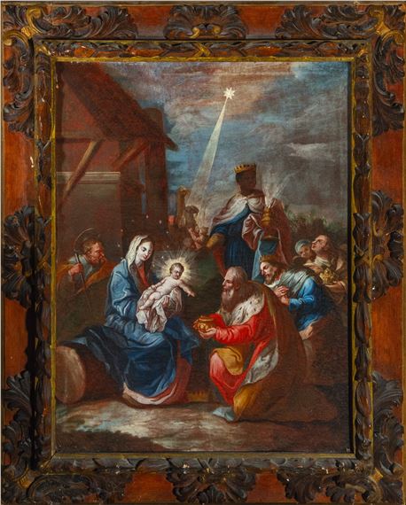 Italian School, 17th Century | Escuela Italiana del siglo XVII - Adoración de los Magos | MutualArt