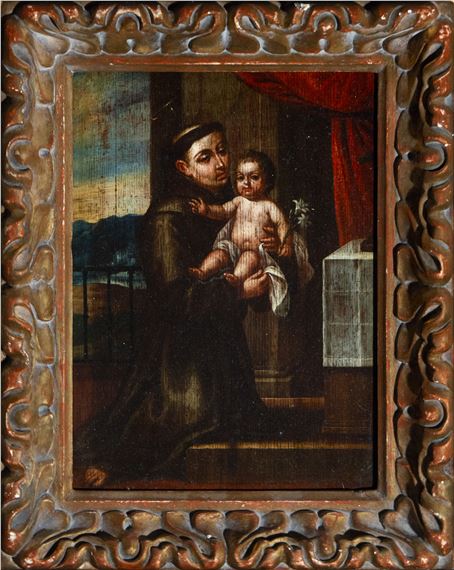 Spanish School, 17th Century | Escuela Española del siglo XVII - San Antonio con el Niño | MutualArt