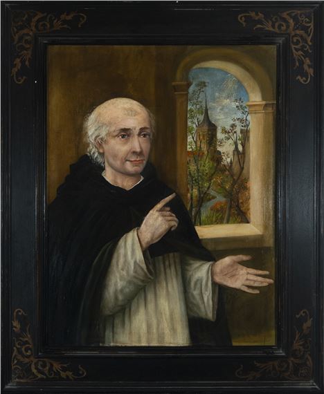 Spanish School, 18th Century | Escuela Española del siglo XVIII - Fraile dominico en la ventana ...