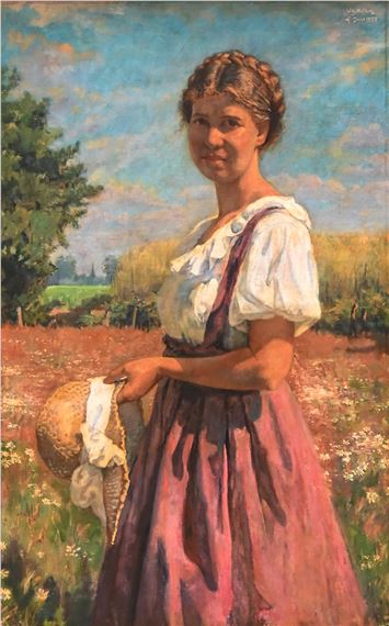 Willem Gerard Hofker | Portrait of Ni Tjawan (1938) | MutualArt