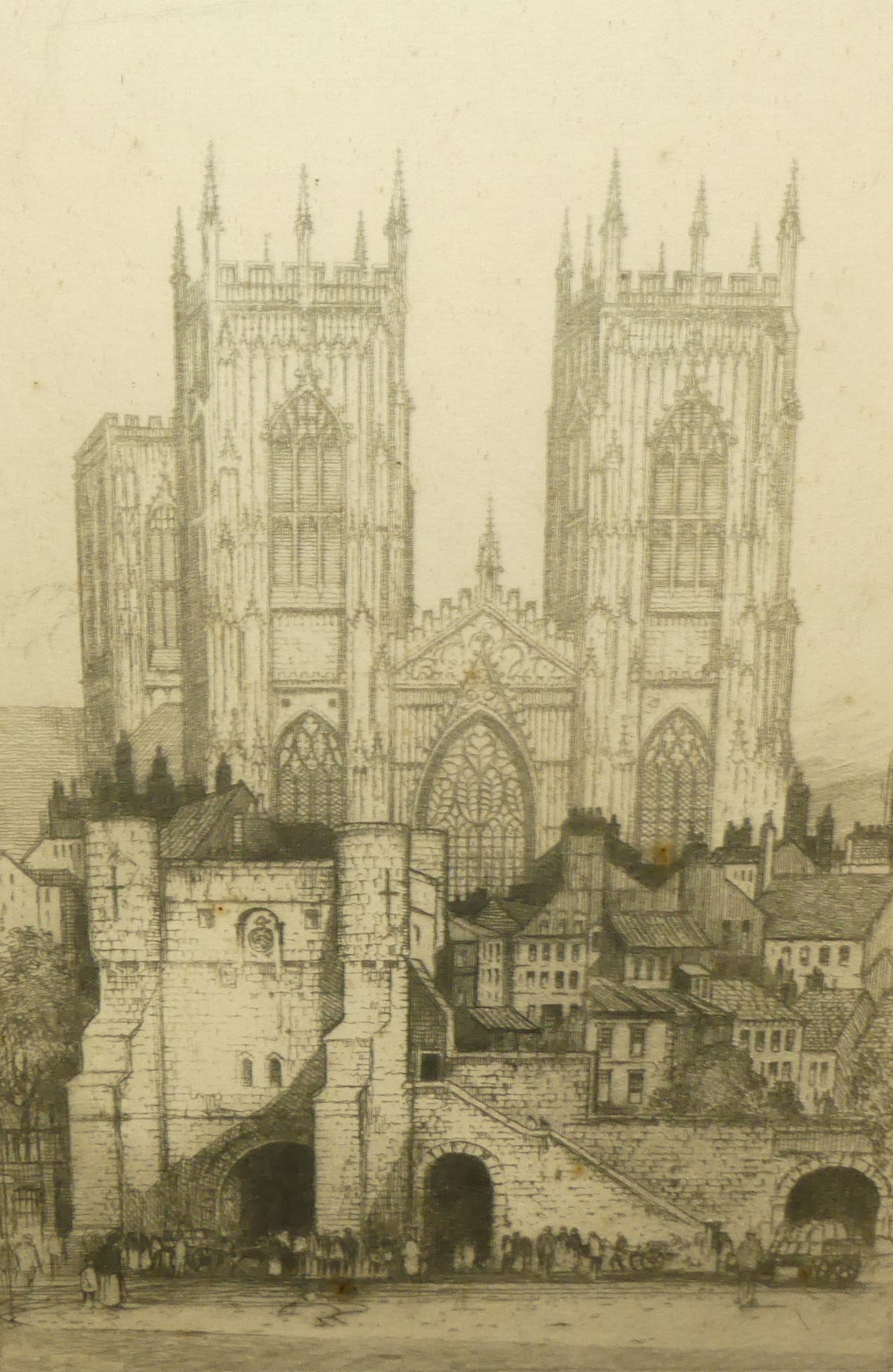 Edward W. Sharland | a collection of seven topographical etchings ...