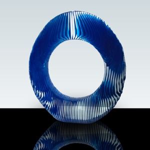 Colin Reid | Colin Reid Ring of Aqua Art Glass Museum Size (1971 ...