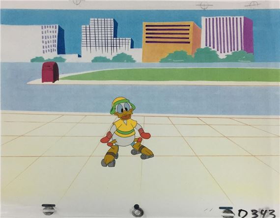 Walt Disney Studios | Donald Duck Roller Skating | MutualArt