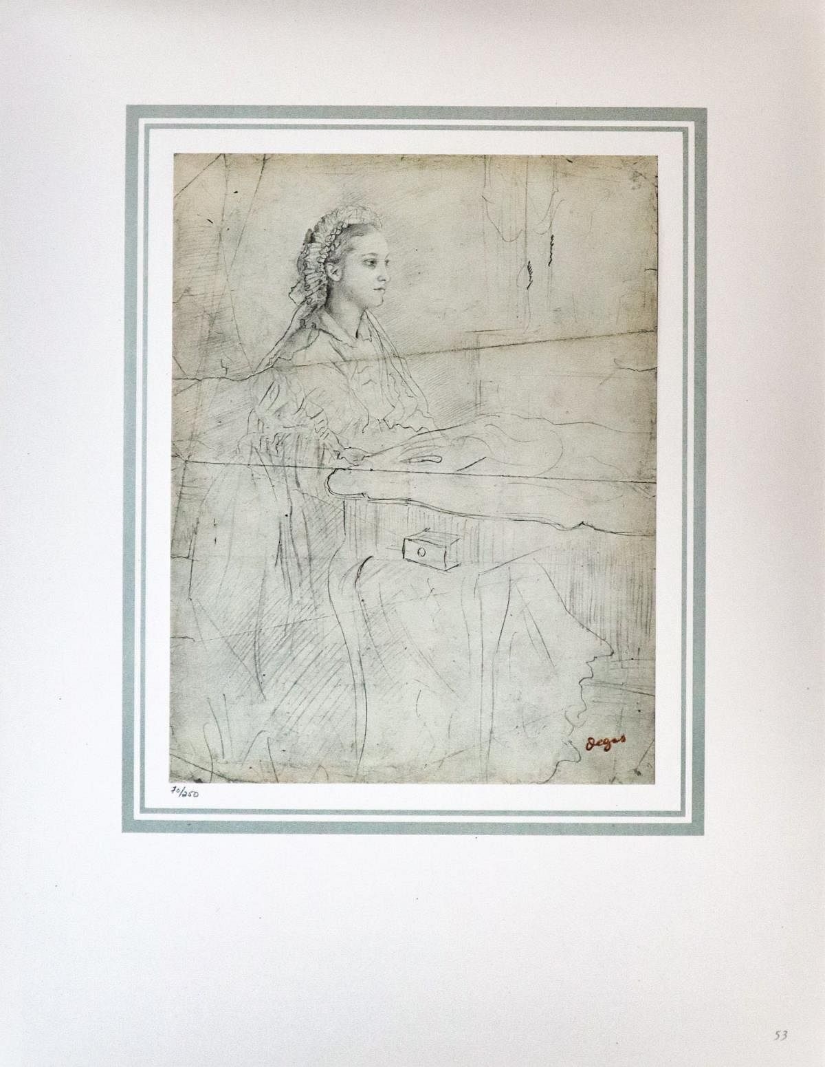 Edgar Degas | Portrait de Jeune Femme en Bonnet (1861) | MutualArt