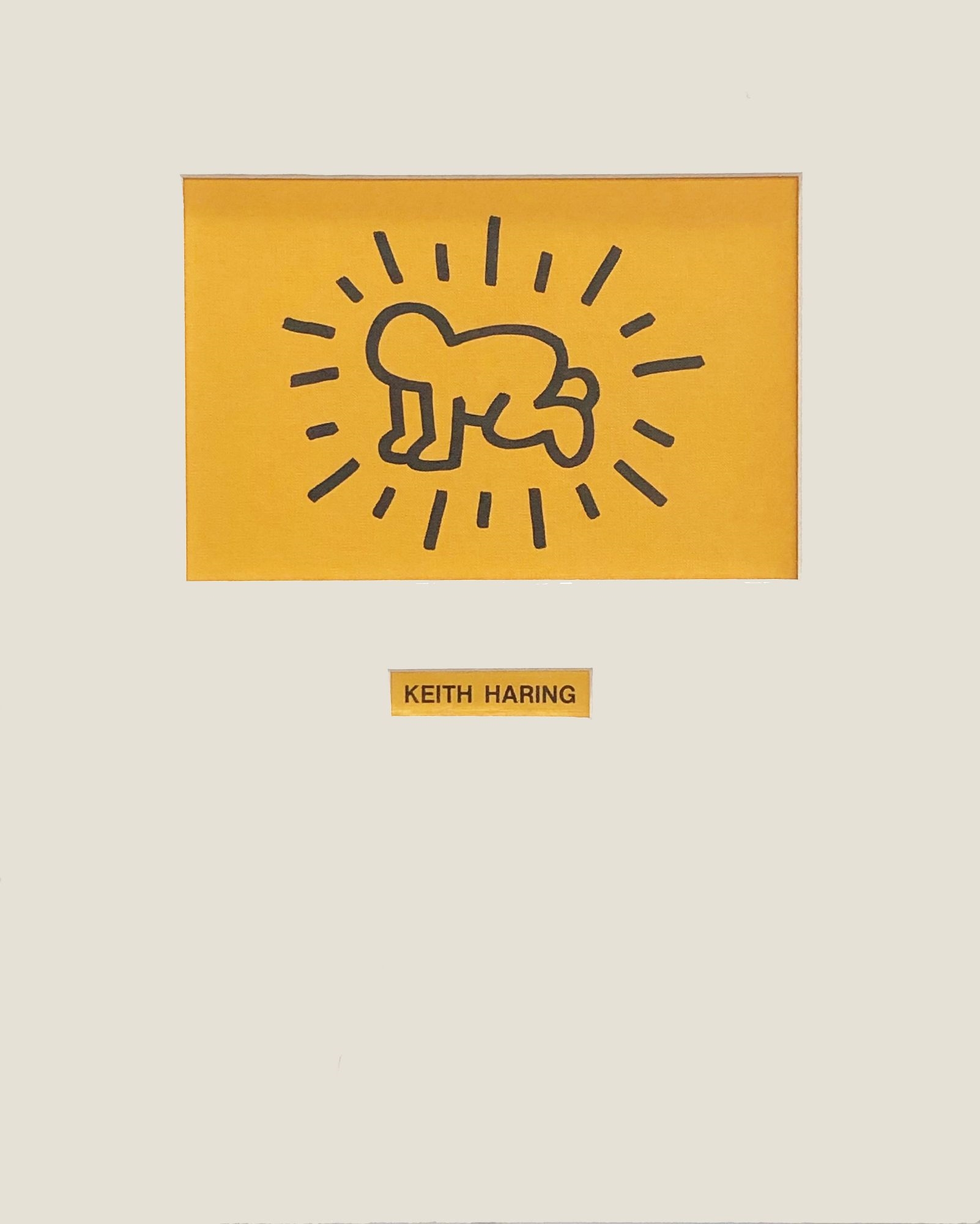 Keith Haring | Lucio Amelio Portfolio Cover (1983) | MutualArt