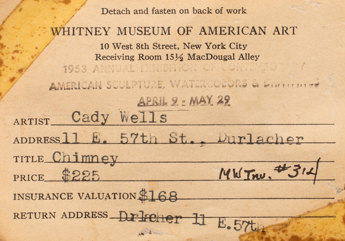 Cady Wells | Chimney (1946) | MutualArt