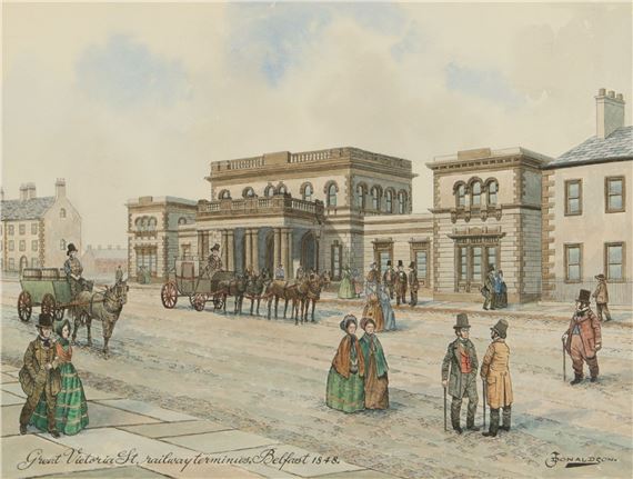 James Donaldson | GREAT VICTORIA STREET RAILWAY TERMINUS BELFAST 1848 ...