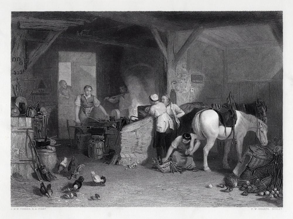 Joseph Mallord William Turner | A Country Blacksmith | MutualArt