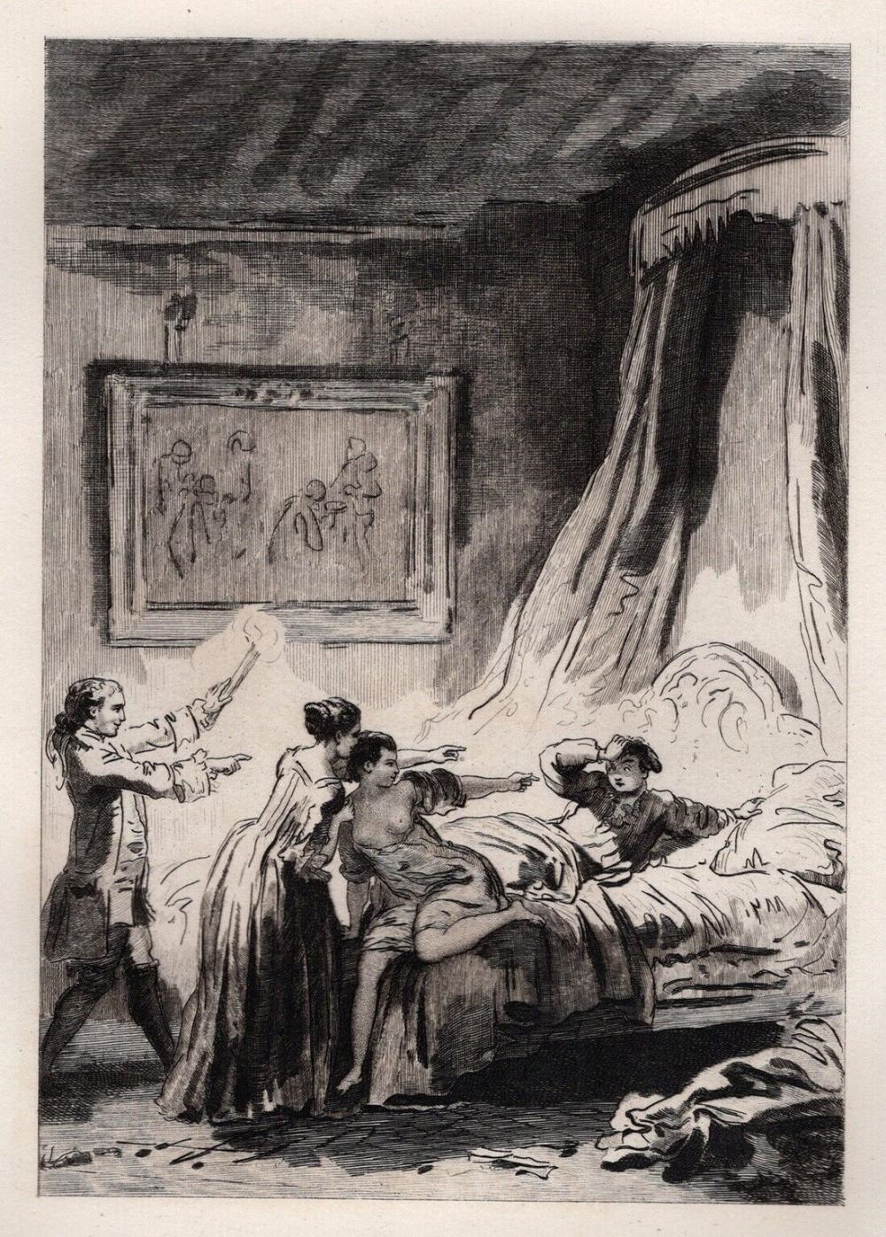 Jean-Honoré Fragonard | Gascon Punished (Le Gascon Puni) (from Conte de ...
