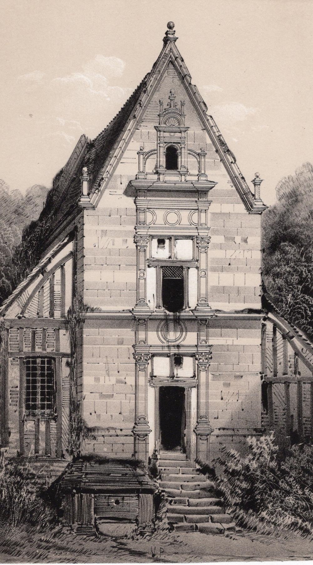 Victor Petit | 1800s Victor Petit Original Lithograph Fief Des Bordes ...